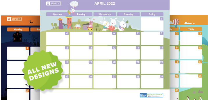 [New Designs] Free School Menu Templates For The 2021-22 School Year!